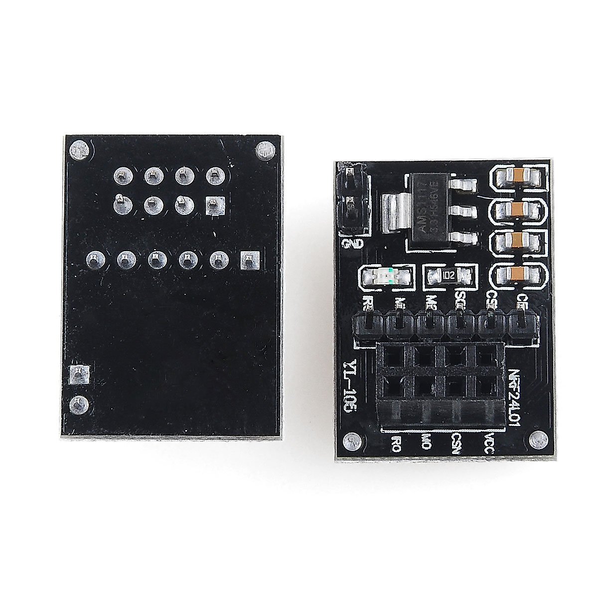 Makerfire 4pcs NRF24L01+ Breakout Adapter with on-board 3.3V Regulator for NRF24L01+ Wireless Module