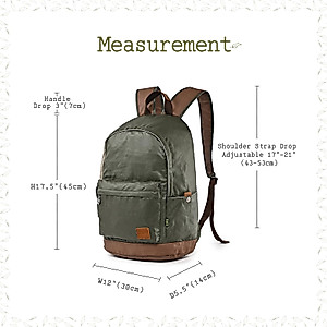 TSD Urban Canvas Backpack,Durable Hiking Lightweighted Casual Daypack Backpacks,Sturdy Travel Backpack Perfect for Work and Travel