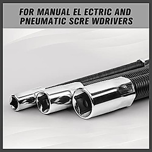 SWANLAKE 3-PIECE Flexible Socket Extension Bar Set 1/2" 1/4" 3/8" Shaft Drive 10" 8" 6"