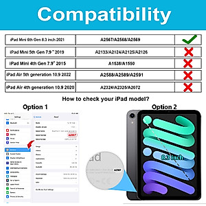 Case for iPad Mini 6 2021: Military Grade Shockproof TPU Protective Cover for Kids iPad Mini 6th Generation 8.3 Inch with Screen Protector- Stand + Handle + Shoulder Strap + Pencil Holder- Black