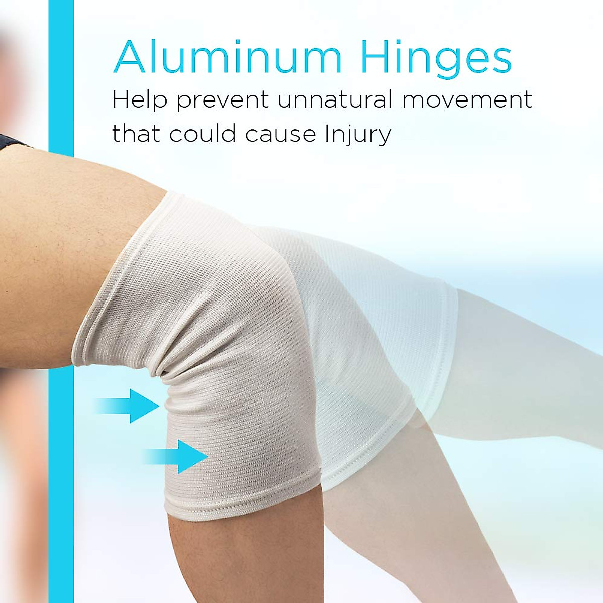 Dr. Franklyn's Knee Support - Easy Use Elastic Sports Compression Sleeves - Quick Injury Recovery & Pain Relief - for Men & Women