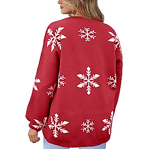 Women's Cardigans Sweater Casual Long Sleeve Soft Pocketed Knitted Open Front Cardigans