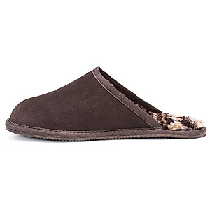 MUK LUKS mens Dave Slipper, Chocolate, 10 US
