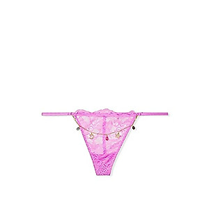 Victoria's Secret Very Sexy Lace V-String Charm Panty Color Berry Gelato Size Small New
