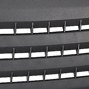 ECOTRIC Pair Front Cowl Panel Grille Vents Windshield Wiper Set w/Seals Compatible with 2009-2014 Ford F150 Replace # BL3Z15022A68A & BL3Z15022A69A Passenger Driver Side