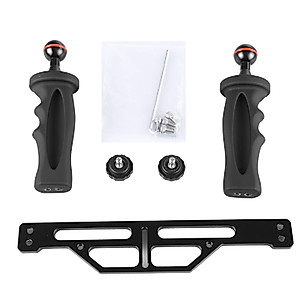 Poyinco Underwater Video Light Stabilizer Tray, Lightweight Aluminium Tray for GoPro OSMO and Any Other Camera with 1/4 inch Screw Hole