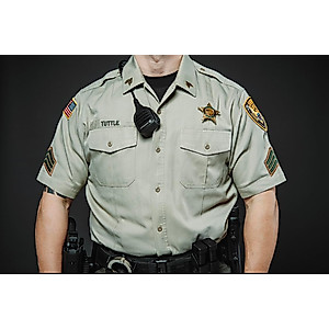 THE MIC LOOP - Keeps Portable Radio Mic in Place for Police/Law Enforcement Black