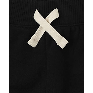 The Children's Place Baby Toddler Boys Long Sleeve Fashion Shirt and Jogger Pants Set 2-Pack, Black, 18-24 Months