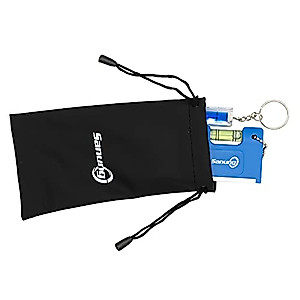 Sanung 4PCS Portable Mini Spirit Levels with Magnetic Base Small Pocket Bubble Measuring Levels Keychain Horizontal Vertical Leveler with Storage Bag for Carpentry Tripod Wall Clock