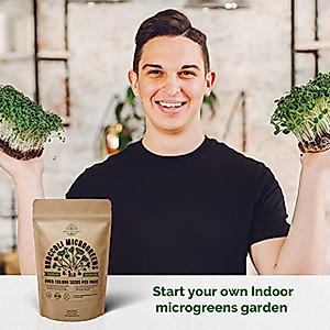 Broccoli Sprouting & Microgreens Seeds - Non-GMO, Heirloom Sprout Seeds Kit in Bulk 1lb Resealable Bag for Planting & Growing Microgreens in Soil, Coconut Coir, Garden, Aerogarden & Hydroponic System.