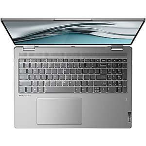 Lenovo 2022 Yoga 7i 2-in-1 Laptop 16" 2.5K Touchscreen Intel EVO Platform 12th Core i7-1260P Iris Xe Graphics 16GB LPDDR5 1TB SSD WiFi 6E Thunderblt4 HDMI Backlit Fingerprint Windows 11 Pro w/ RE USB