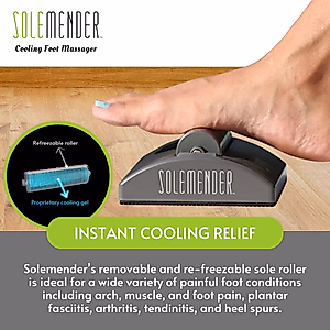 Solemender Cooling Foot Massager for Neuropathy & Plantar Fasciitis Relief | Freezable Foot Roller Machine to Improve Circulation and Feet Pain
