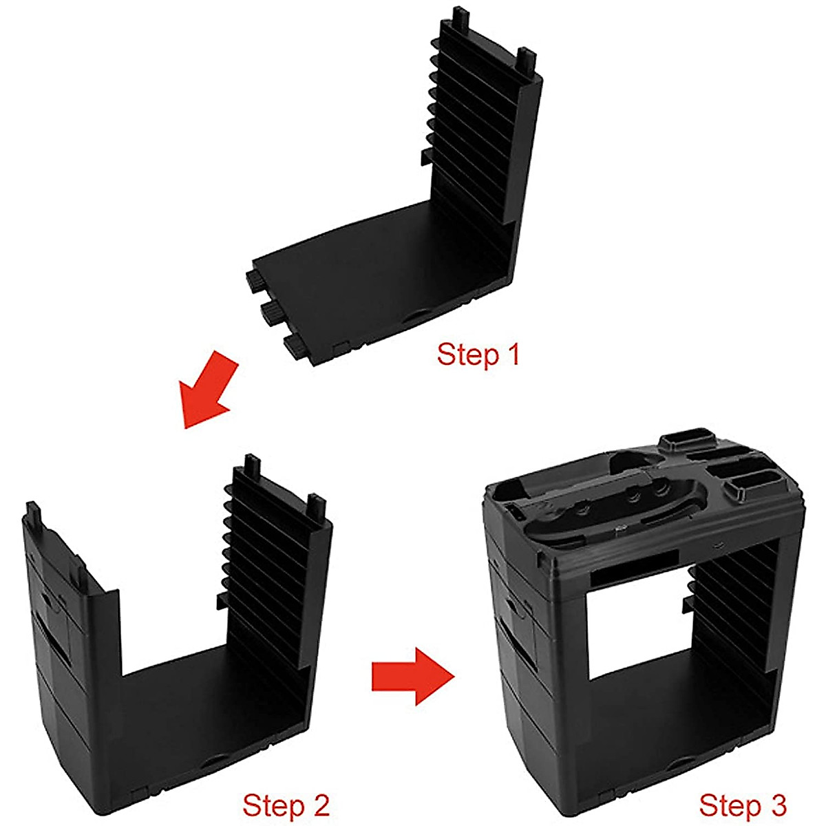 YICHUMY Mulfunction Game Disc Stand Tower Controller Charger Charging Dock for Switch 4 Joycontroller, 2 Pro Controllers and 2 Poke Ball Plus Controllers, Storage for Switch Accessories