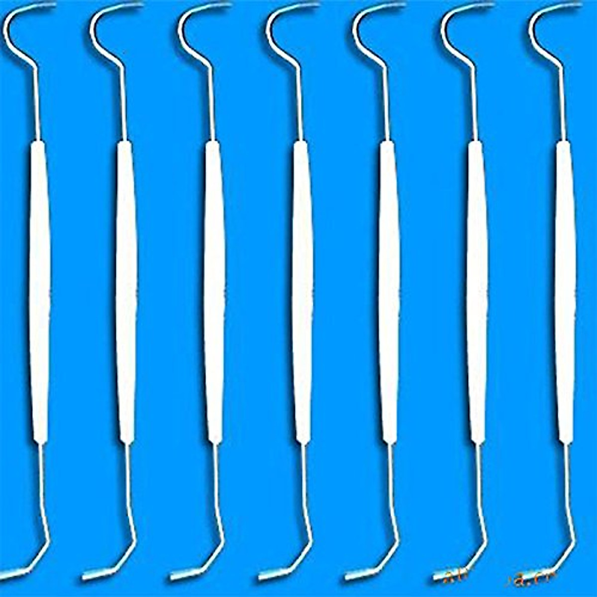 100pcs Sterilized Disposable Dental Probe Double Ends Explorer Plastic Handle Dental Mouth Examination Probe