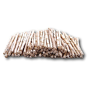 Top Dog Chews - All Natural Rawhide Dog Twists (100 Pack), Natural Chew Sticks for Healthy Teeth and Happy Dogs, Delicious Dog Treats for Canine Dental Care
