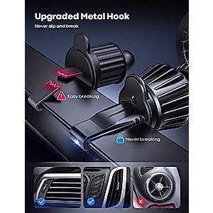 Lamicall Fits MagSafe Car Mount – [20 Super Magnets] Magnetic Car Phone Mount, Air Vent Cell Phone Holder Clip, MagSafe Accessories for iPhone 14 13 12 Pro Max Plus Mini & MagSafe Case & All Phones