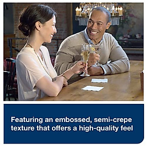 Tork Napkins 1-ply Beverage White For everyday use at home 9.375x9.375 (WxL), 500 napkins/pack, 8 packs/case