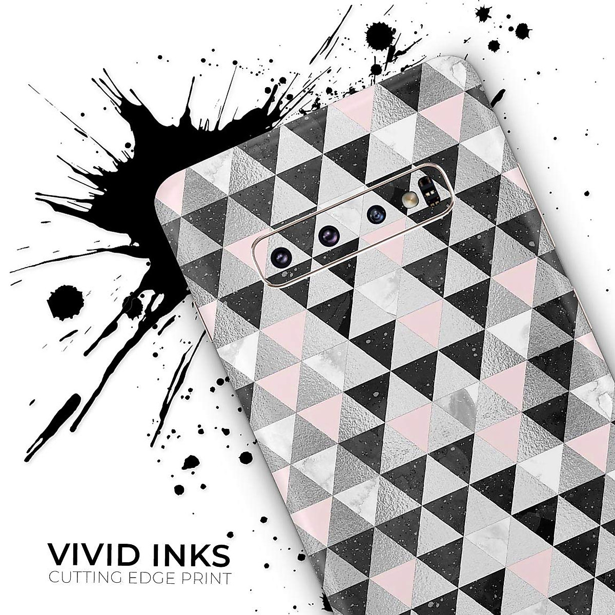 DesignSkinz Karamfila Silver & Pink Marble V6 Protective Vinyl Decal Wrap Skin Cover Compatible with The Samsung Galaxy S20 (Screen Trim & Back Glass Skin)