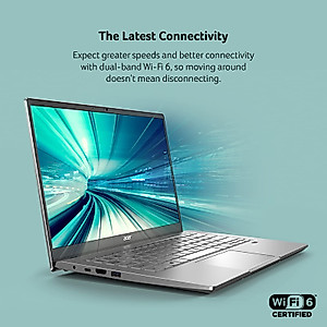 Acer Swift 3 Thin & Light Laptop | 14" Full HD IPS 100% sRGB Display | AMD Ryzen 7 5700U Octa-Core Processor | 8GB LPDDR4X | 512GB NVMe SSD | WiFi 6 | Backlit KB | FPR | Amazon Alexa | SF314-43-R2YY