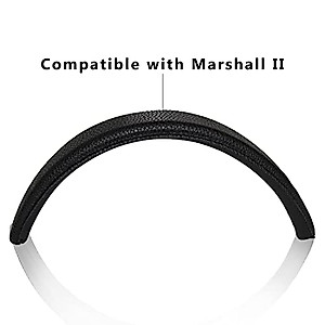 Adhiper Compatible with Marshall Major II Wired Wireless Bluetooth Headset with Replaceable Head Sorghum Pads (Black)