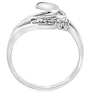 14K White Gold Over Round Cut White Diamond Wedding Enhancer Wrap Guard Ring In 925 Sterling Silver for Women's