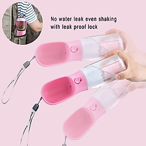 Cibaabo Dog Water Bottle with Food Container & Poop Bag Holder, Travel Water Bowl, Portable Pet Dispenser, Dog Stuff Accessories Items, Puppy Essentials Necessities for Yorkie Chihuahua Walking Hiking