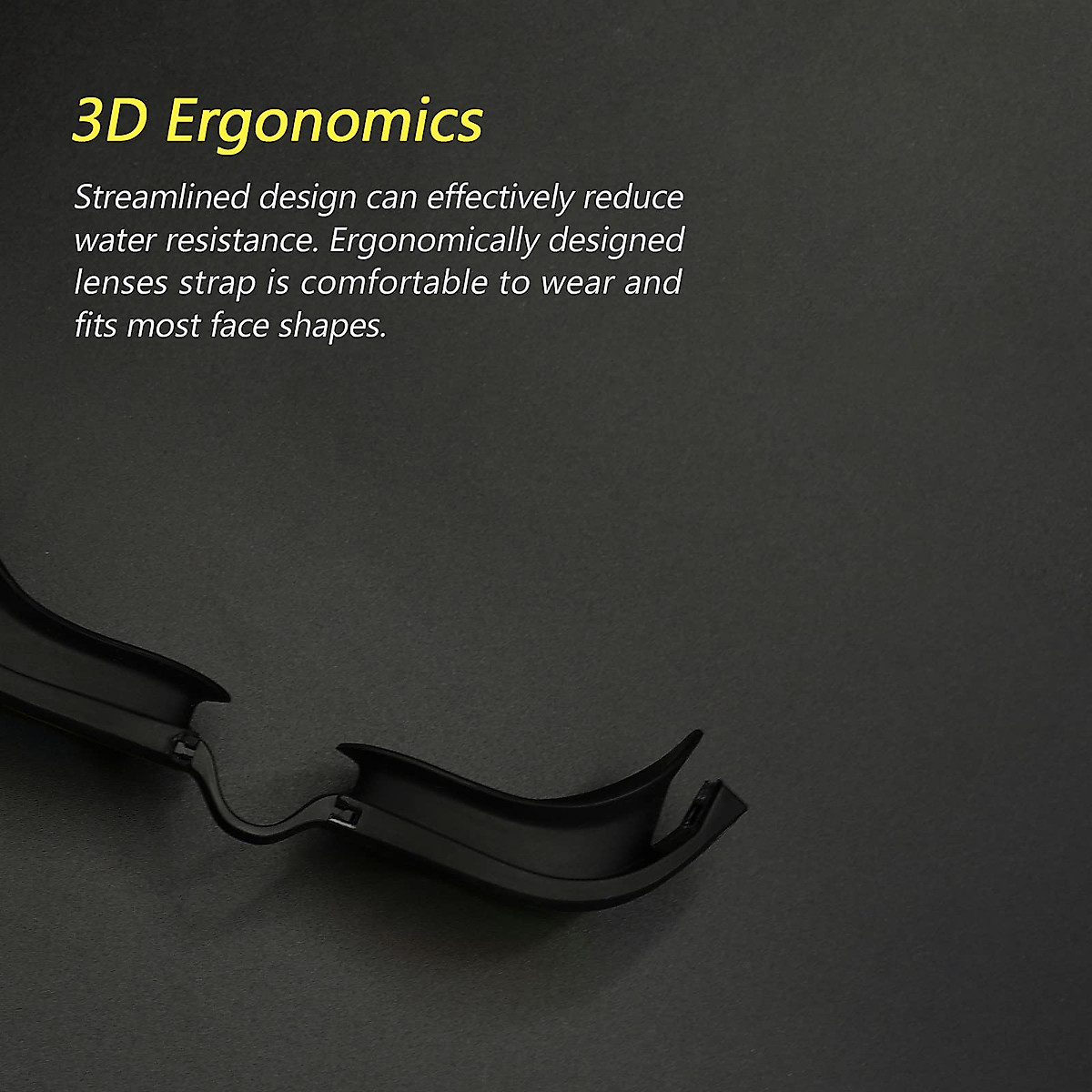 BENICE Swim Goggles, Anti Fog Mirrored Lens Leakproof Swimming Goggles UV Protection for Men Women Youth,Black/Red