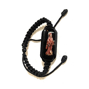 Chavarrieta Black Thread Bracelet Pulsera Roja de hilo de la Santa Muerte