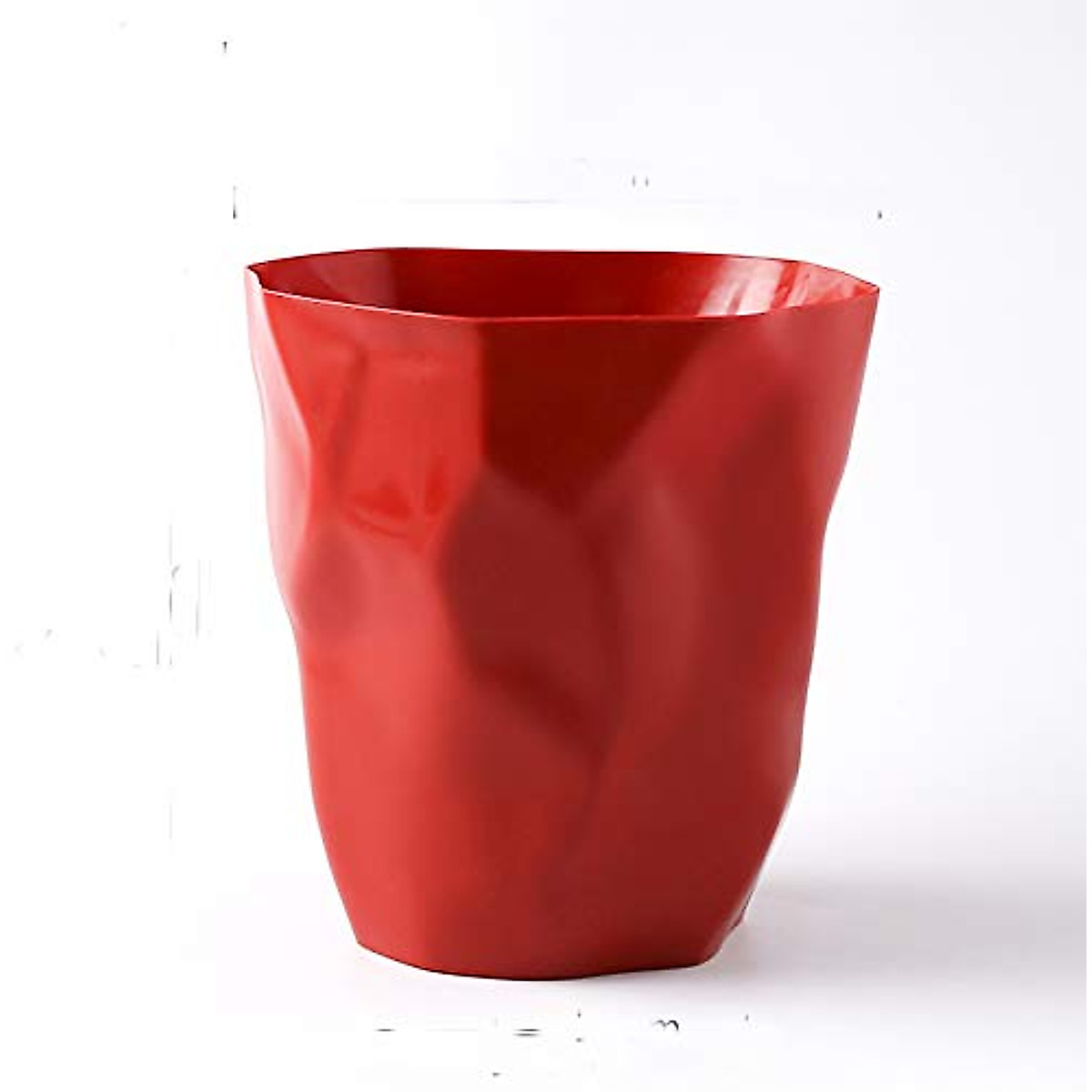 Peacewish Square Red Trash Can Wastebasket, Garbage Container Bin for Bathrooms, Powder Rooms, Kitchens, Home Offices (red, Pack of 1)