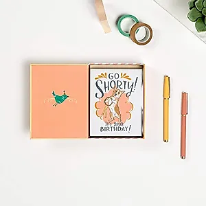 Em & Friends Birthday Cards, Happy Birthday Greeting Cards Illustrated Sayings Blank Inside (Box of 8, Assorted Cards, 2 Each 4 Styles)