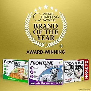 FRONTLINE Plus Flea and Tick Treatment for Cats Over 1.5 lbs., 8 Treatments