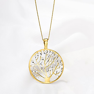 Ross-Simons Italian Cut-Out Tree of Life Pendant Necklace