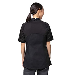 Chef Works Women's Varkala Chef Coat, Black, Large