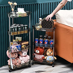 TPOFHS 2-Tier Kitchen Counter Top Shelf Organiser,Spice Racks, Plastic and Iron,Cupboard Shelf,Suitable for Home and Kitchen Storage Easy Assembly