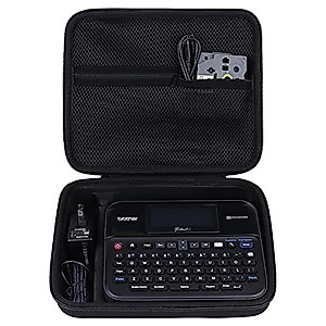 khanka Hard Storage Case Replacement for Brother P-Touch Label Maker PTD600 Labeler/PT- D610BT Business Professional Connected Label Maker, Case Only (Inside Black)