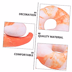 LIFKOME 2pcs Travel Plush Pillow Kids Body Pillow Kids Travel Neck Pillow Kids Travel Shrimp Plush Stuffed