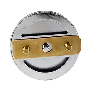 Westbrass D326HBJ-05 25" Bath Waste Assembly with Ball Joint, Tip-Toe Drain and Illusionary Overflow Faceplate, Polished Nickel