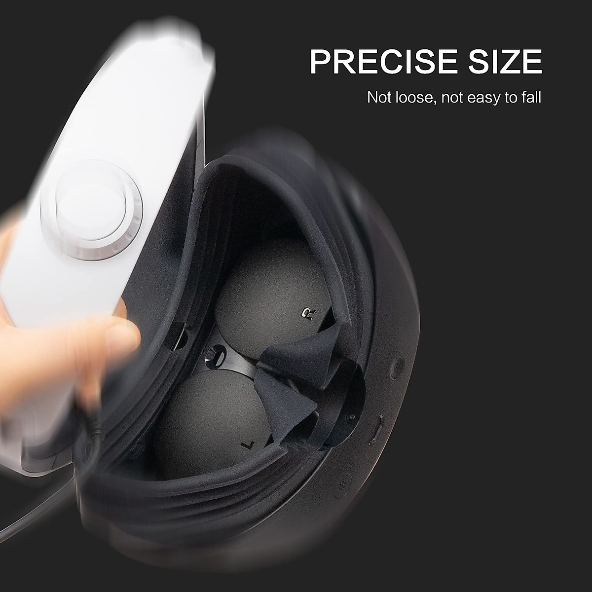 PS VR2 Lens Covers, Dust Cover PS VR2 Lens Protector with Hard Outside Shell and Soft Sponge Cushion - 1 Pair (L1, R1)