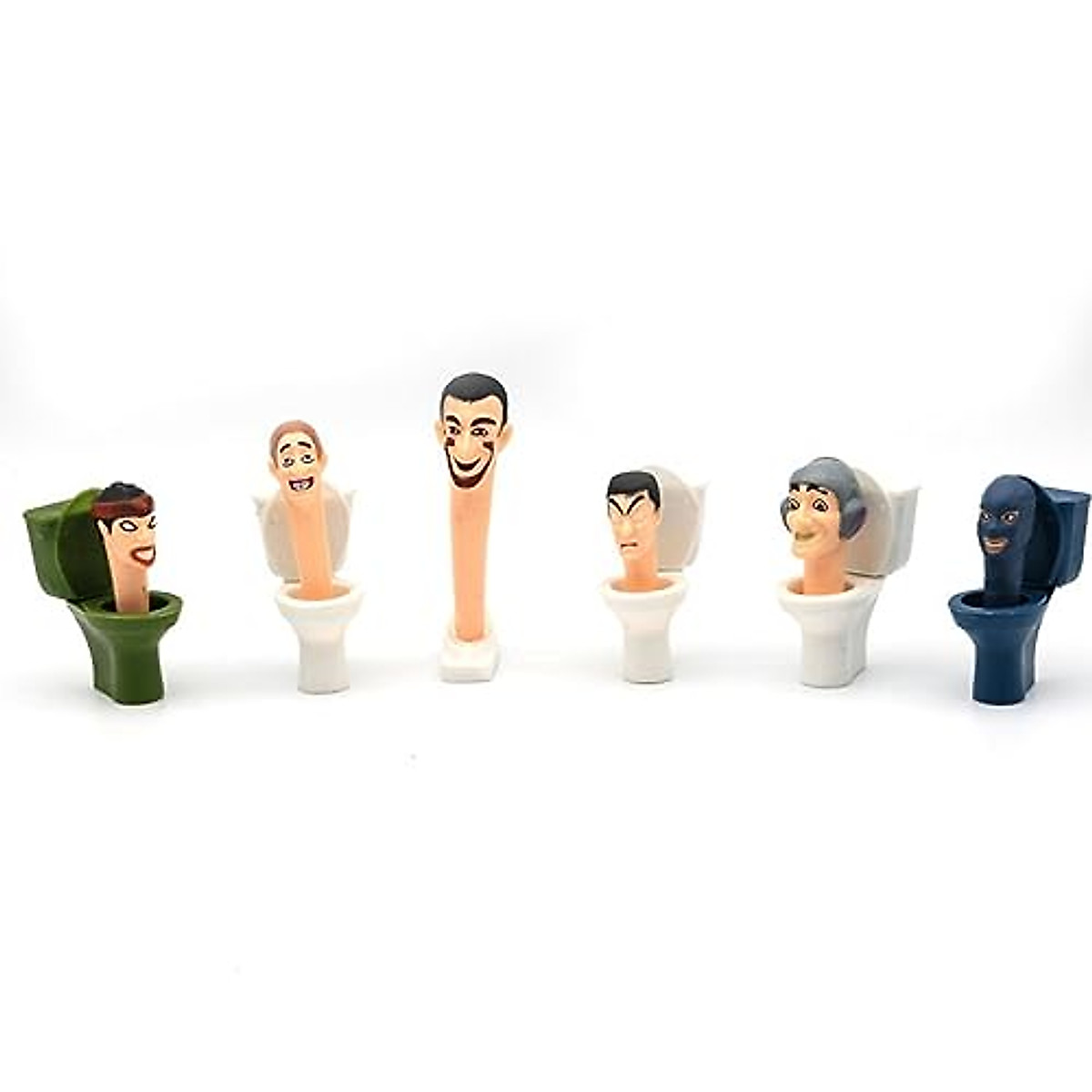 Skibidi Toilet Action Figure Toys - Mini PVC Characters | Set of Playful 7-10cm Height Cool Toy for Birthday Decorations!(12pcs)