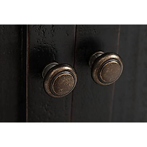 Jofran Madison County Storage Extension Dining Table, 72', Vintage Black