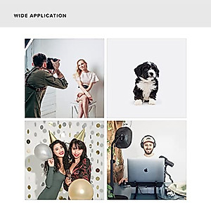 LimoStudio 10 x 10 feet White Photography Backdrop Background Screen, Pure Seamless White Color for Photo Video Studio, Photoshoot, Portrait, Streaming, Family Events, AGG3050