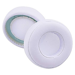 Toeasor Replacement Ear Earpads Ear Pad Ear Cushion Cover Repair Parts Compatible with Beats by Dr Dre Pro Detox Headphones(White)
