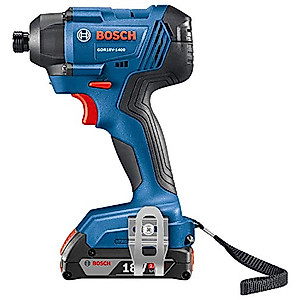 BOSCH GDR18V-1400B12 18V 1/4 In. Hex Impact Driver Kit with 2.0Ah Battery