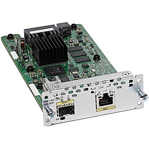 CISCO DESIGNED NIM-1GE-CU-SFP= 1 Port Ge WAN Nim Dual-Mode RJ45 & SFP Module