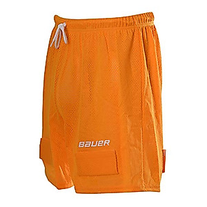 Bauer Core Mesh Jock Shorts, Orange, Men's, X-Large
