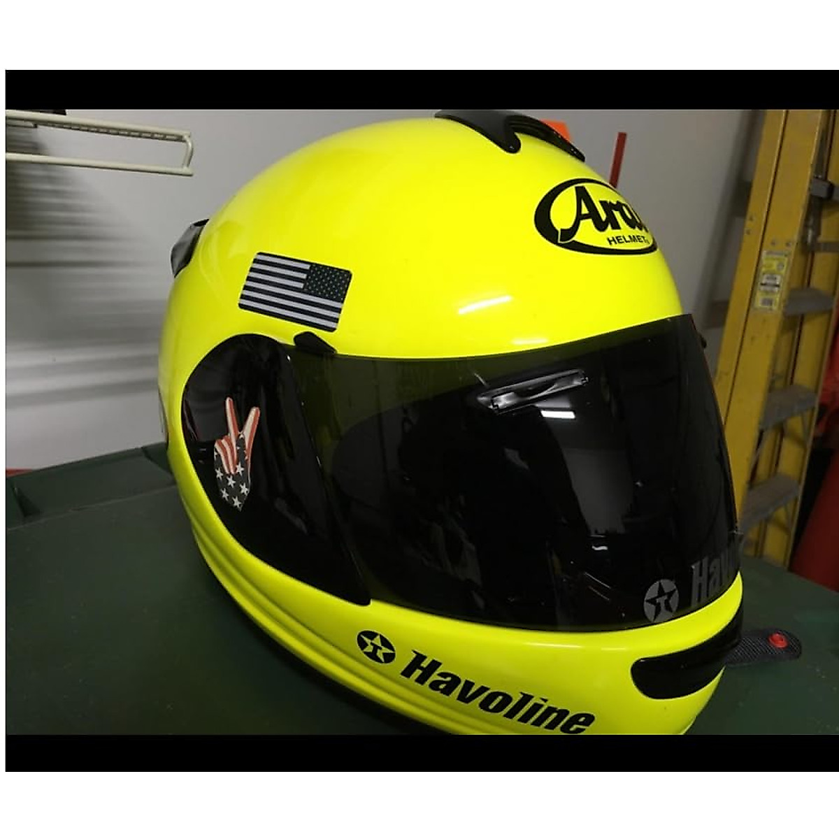 Pair - REFLECTIVE Stealthy American Flag Hard Hat Stickers | Black Ops Decals | Tactical Gear Survival Labels | USA Flags Toolbox Helmet Patriotic Old Glory