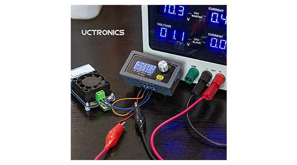 UCTRONICS DC 9V 12V 24V 4A Variable Power Supply 5-30V to 0.6-30V ...