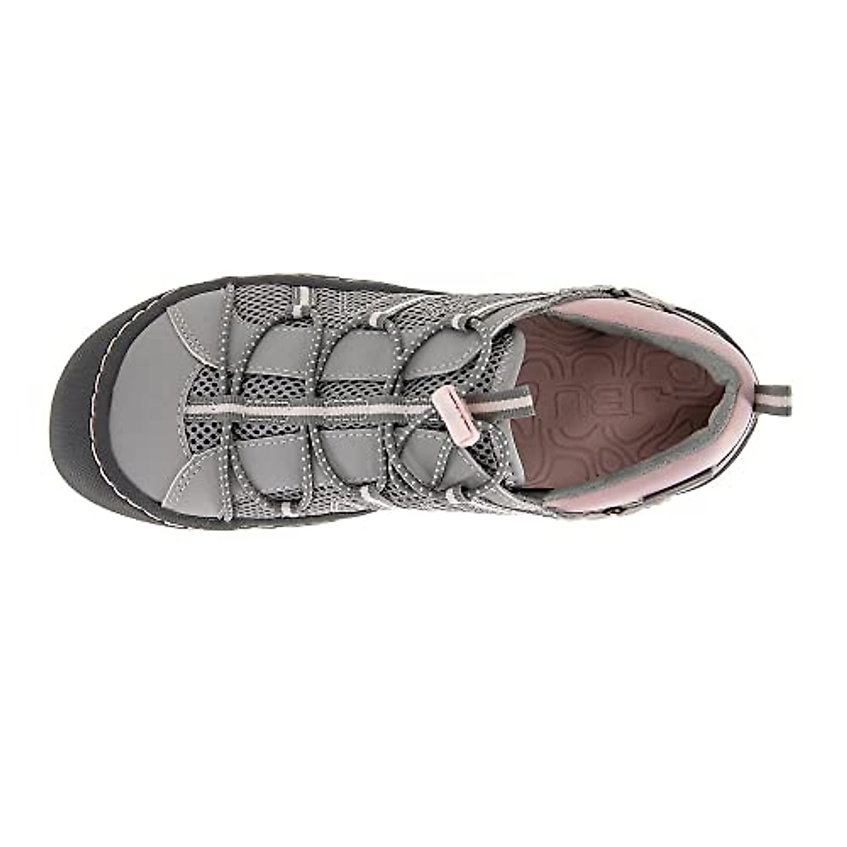 JBU by Jambu Women's Synergy MESH Water Ready Sneaker, Grey/Petal, 7.5