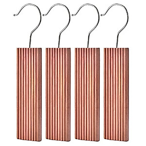4 Pieces Cedar Hang Ups Natural Cedar Blocks Ceder Hangers Cedar Blocks Cedar Hangers Blocks Cedar Wooden Hangers Cedar Planks Storage Accessories for Clothes Storage