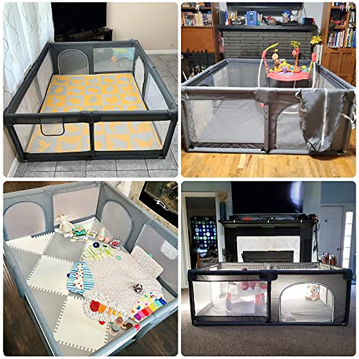 Baby Playpen, Large Playpen for Babies and Toddlers (71x59inch), Safety Playard with Anti-Collision Foam, Indoor & Outdoor Kids Activity Center